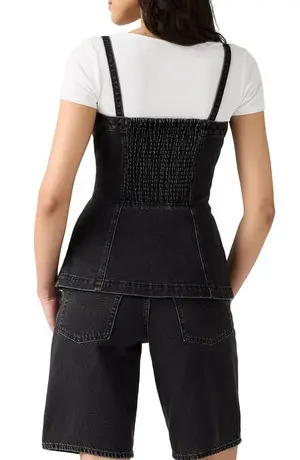LEVI'S Tailored Denim Bustier Top