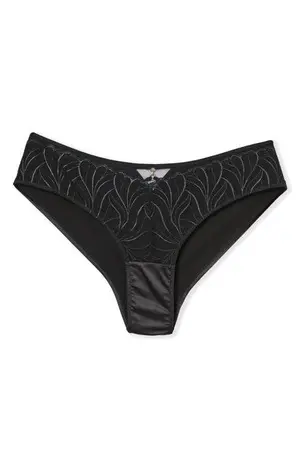 ETAM Envolee Lace & Satin Hipster Panties - Anthracite