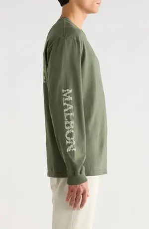 MALBON Gorse Foraging Cotton Graphic T-shirt - Cavern