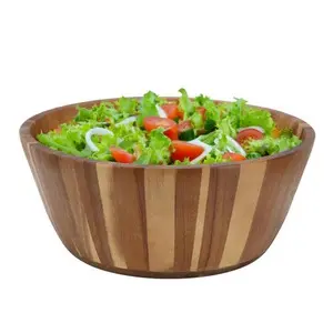MEGACHEF 13.8 Inch Jumbo Wood Salad Bowl - Acacia