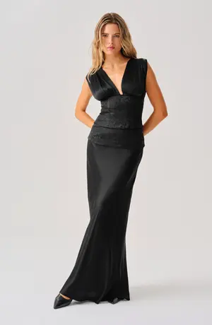 LEMAN MERCER Sasha Floor-length Skirt