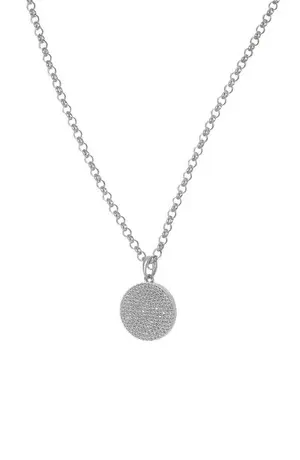 DEAN DAVIDSON Mirabeaux Pavé Long Pendant Necklace - White Cz Silver