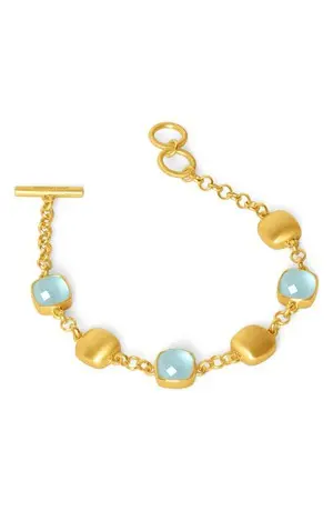 DEAN DAVIDSON Monterey Station Bracelet Iridescent Sky Blue/gold