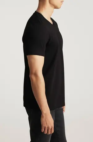 MAVI Stretch Cotton V-neck T-shirt