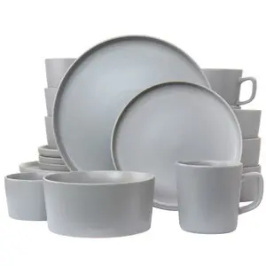 ELAMA Luxmatte Light 20 Piece Dinnerware Set - Grey