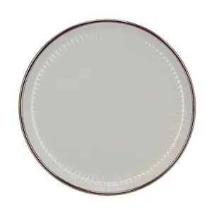 ELAMA Leo 16 Piece Stoneware Dinnerware Set - Grey
