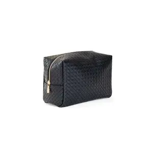 TRVL DESIGN Woven Jet Cosmetic Bag - Black
