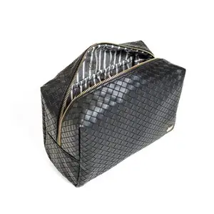 TRVL DESIGN Woven Jet Cosmetic Bag - Black