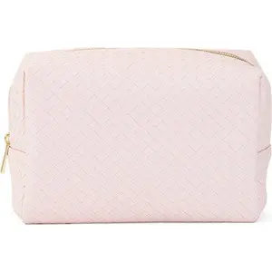 TRVL DESIGN Woven Shell Cosmetic Bag - Pink