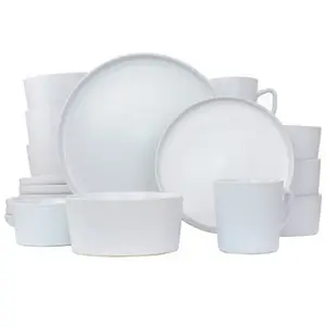 ELAMA Luxmatte 20 Piece Dinnerware Set - White