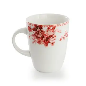 ELAMA Traditional Rose 16 Piece Stoneware Dinnerware Set