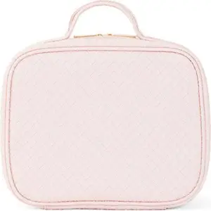TRVL DESIGN Woven Shell Cosmetic Case - Pink