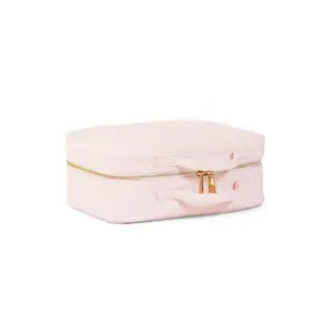 TRVL DESIGN Woven Shell Cosmetic Case - Pink