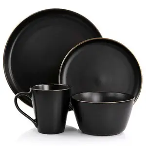 ELAMA Paul 16 Piece Stoneware Dinnerware Set