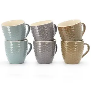 ELAMA Honeysuckle 6-piece 15 Oz. Mug Set