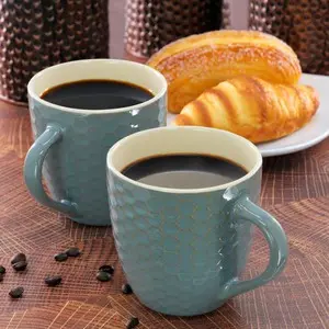 ELAMA Honeycomb 6 Piece 15 Oz. Mug Set