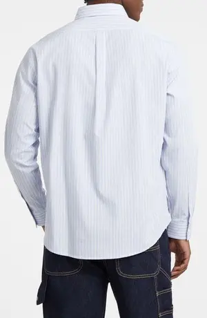Guess Regular Fit Stripe Cotton Button-up Shirt