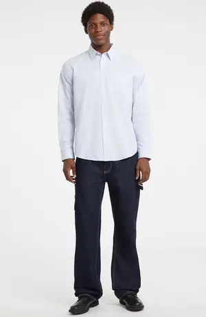 Guess Regular Fit Stripe Cotton Button-up Shirt