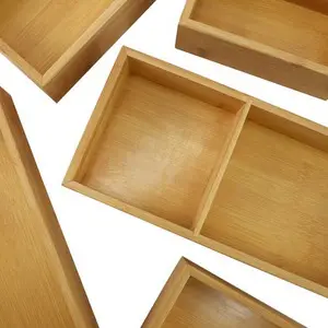 MEGACHEF Wood Storage And Organization Trays