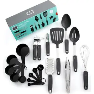 GIBSON  HOME Total Kichen Chefs Better Basics 18-piece Gadgets And Tools Combo Set - Black
