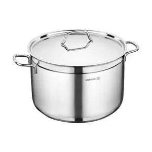 KORKMAZ Alfa 2 Piece 5.5 Liter Stainless Steel Casserole Dish With Lid - Silver