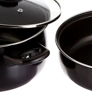 GIBSON HOME Chef Du Jour 7 Piece Carbon Steel Nonstick Cookware Set