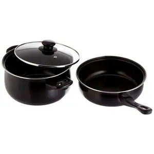 GIBSON HOME Chef Du Jour 7 Piece Carbon Steel Nonstick Cookware Set