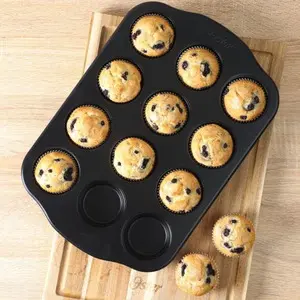 OSTER Teston Platinum Collection 12-cup Nonstick Carbon Steel Muffin Pan
