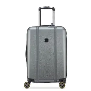 DELSEY PARIS Cadence Expandable Carry-on Spinner Luggage - Brushed Silver