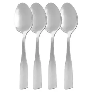 GIBSON HOME Classic Profile Tea Spoon 4 Piece Set - Silver