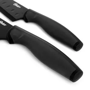 OSTER Slice Craft 2 Piece Stainless Steel Santoku Knife Set