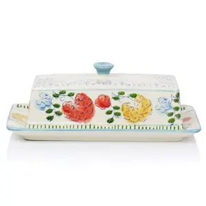 GIBSON ELITE Anaya 5 Piece Hand Painted Stoneware Table Accessory Set