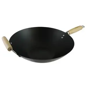 OSTER Findley 13.7 In. Carbon Steel Wok - Black