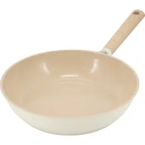 GIBSON ELITE Folkstone 10 Inch Ceramic Nonstick Cast Aluminum Frypan - Beige