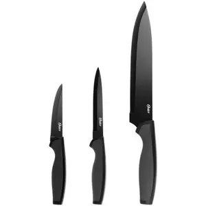 OSTER Slice Craft 3 Piece Stainless Steel Cutlery Set - Black