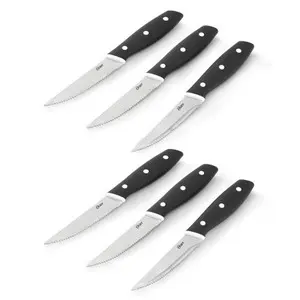 OSTER Collister 15 Piece Stainless Steel Cutlery Set With Soft Grip Handles