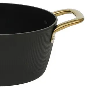 OSTER Abbottsford 7 Quart Nonstick Aluminum Dutch Oven With Glass Lid