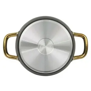 OSTER Abbottsford 7 Quart Nonstick Aluminum Dutch Oven With Glass Lid
