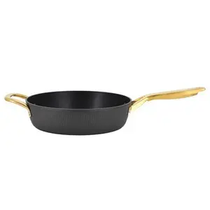 OSTER Abbottsford 4 Quart Nonstick Aluminum Saute Pan With Glass Lid