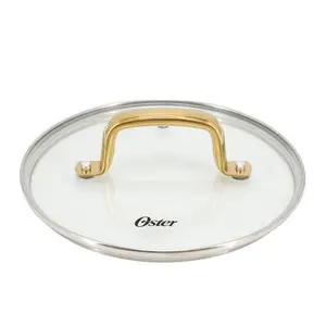 OSTER Abbottsford 2.5 Quart Nonstick Aluminum Saucepan With Glass Lid