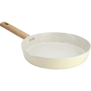 GIBSON HOME Marbleton Ceramic Nonstick Alumium 11 Inch Frying Pan - White