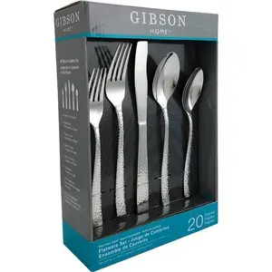 Gibson Royal Brighton 20 Piece Flatware Set - Metallic Silver