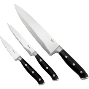 OSTER Ginley 3 Piece Stainless Steel Cutlery Set - Black