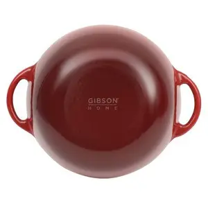 GIBSON HOME Addlestone 2.65 Quart Enameled Cast Iron Dutch Oven With Lid