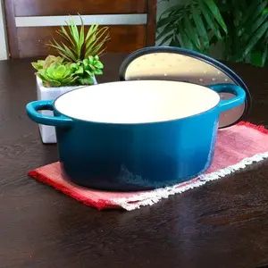 CROCK-POT 7 Quart Enameled Cast Iron Oval Dutch Oven
