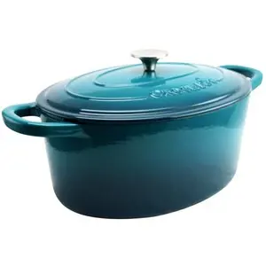 CROCK-POT 7 Quart Enameled Cast Iron Oval Dutch Oven