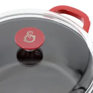 CROCK POT 7 Quart Enameled Cast Iron Dutch Oven With Borosilcate Lid