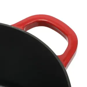 CROCK POT 3 Quart Enameled Cast Iron Dutch Oven With Borosilicate Lid