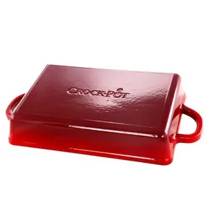 CROCK-POT 13 In. Enameled Cast Iron Lasagna Pan