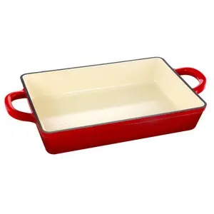 CROCK-POT 13 In. Enameled Cast Iron Lasagna Pan